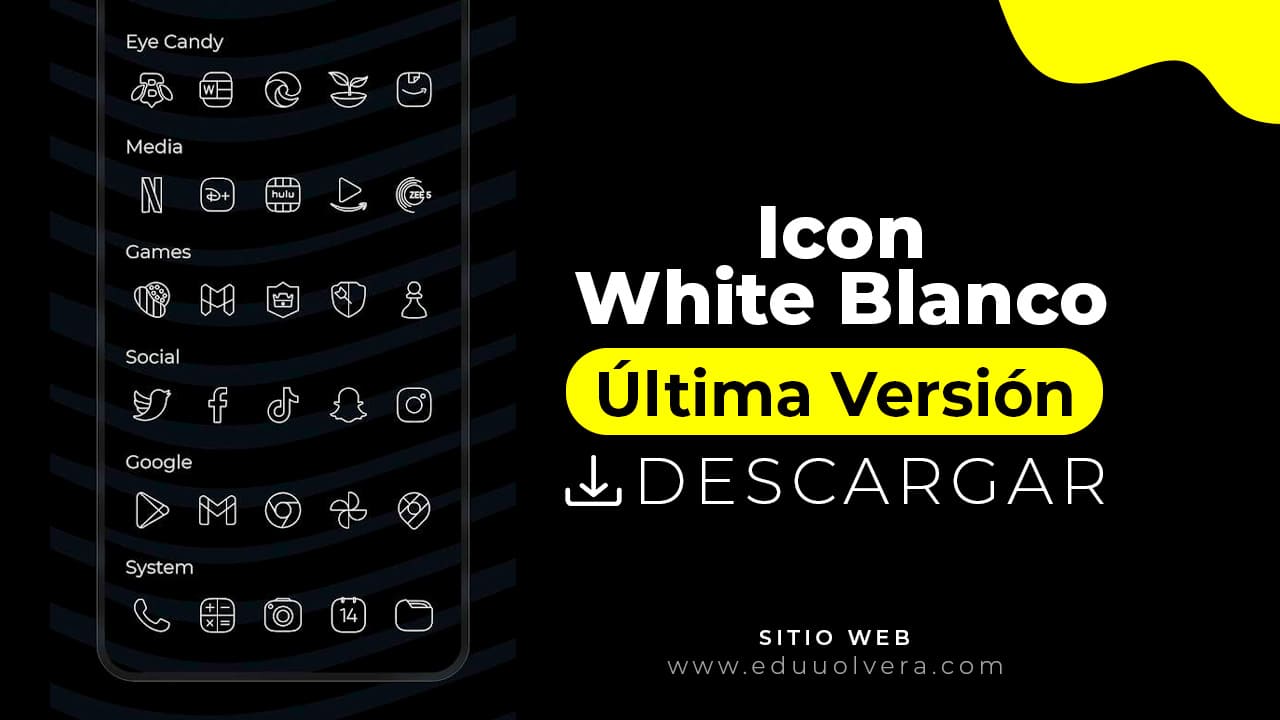 Iconos White Blanco - Eduuolvera